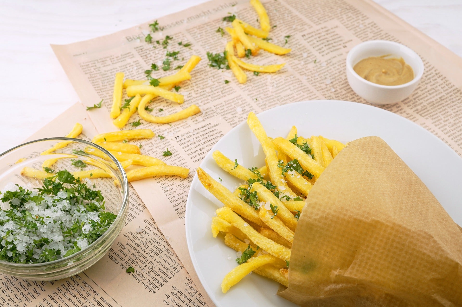 Flake Sea Salt and Parsley French Fries Recipe - Salt Cellar – The Salt ...