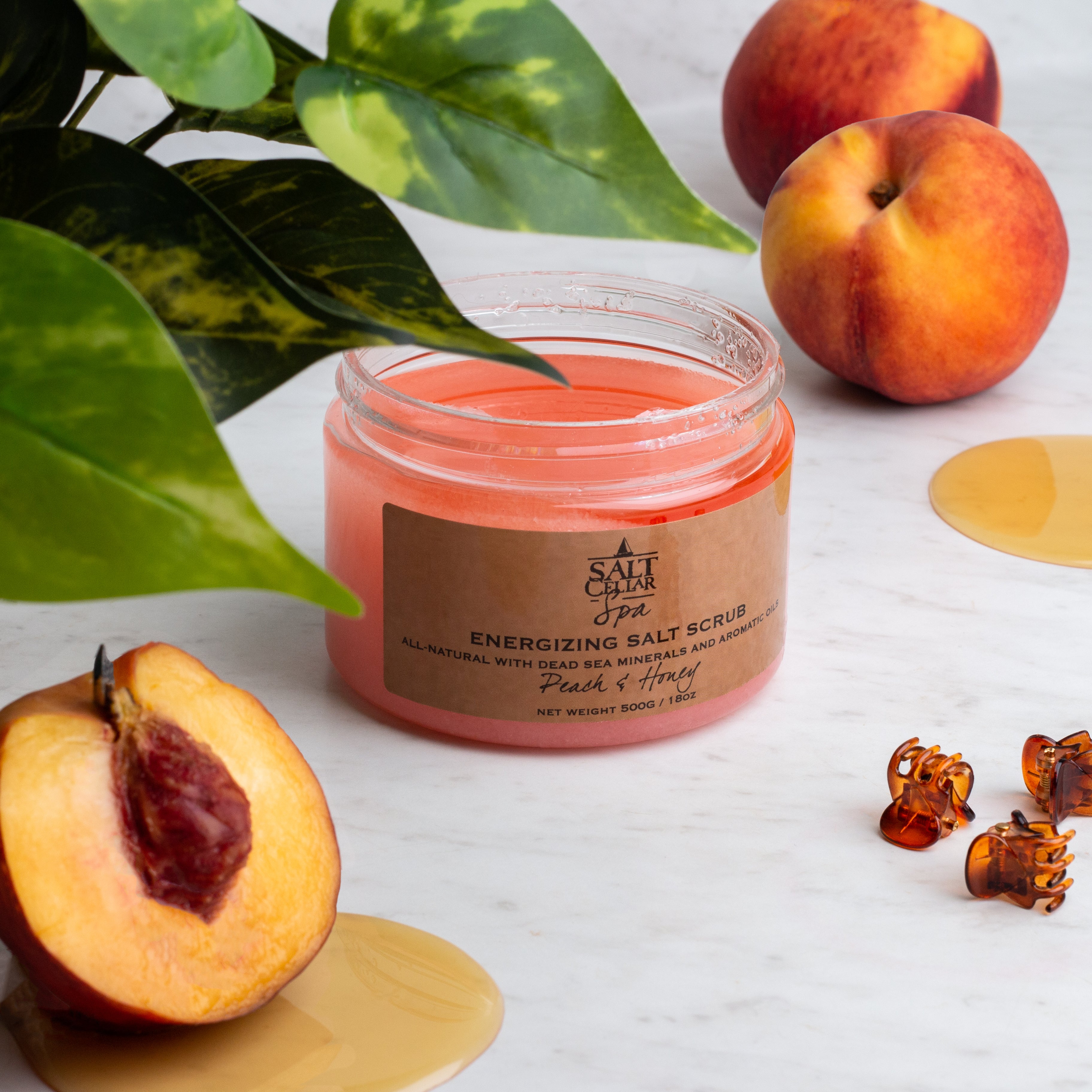 Peach & Honey Body Scrub | All Natural | Salt Cellar – The Salt Cellar