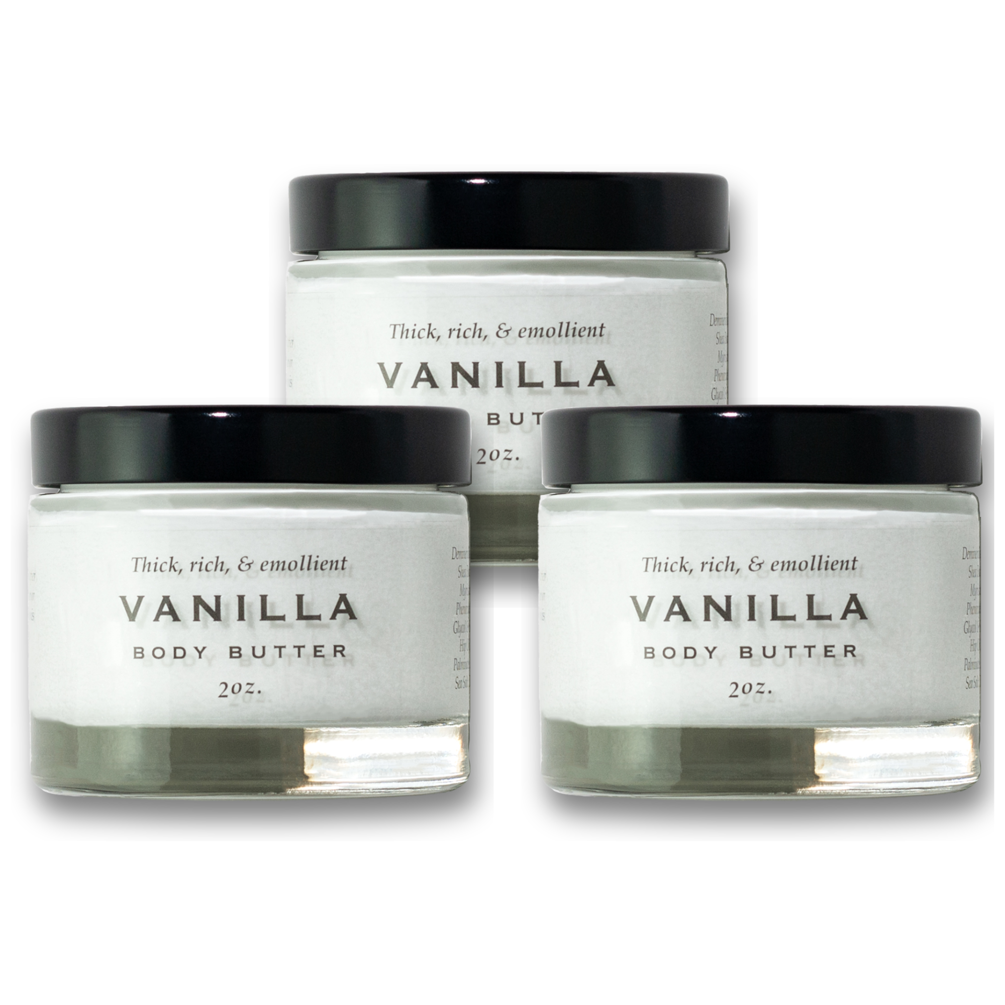 Skin Softening Vanilla Mini Body Butter Trio – The Salt Cellar